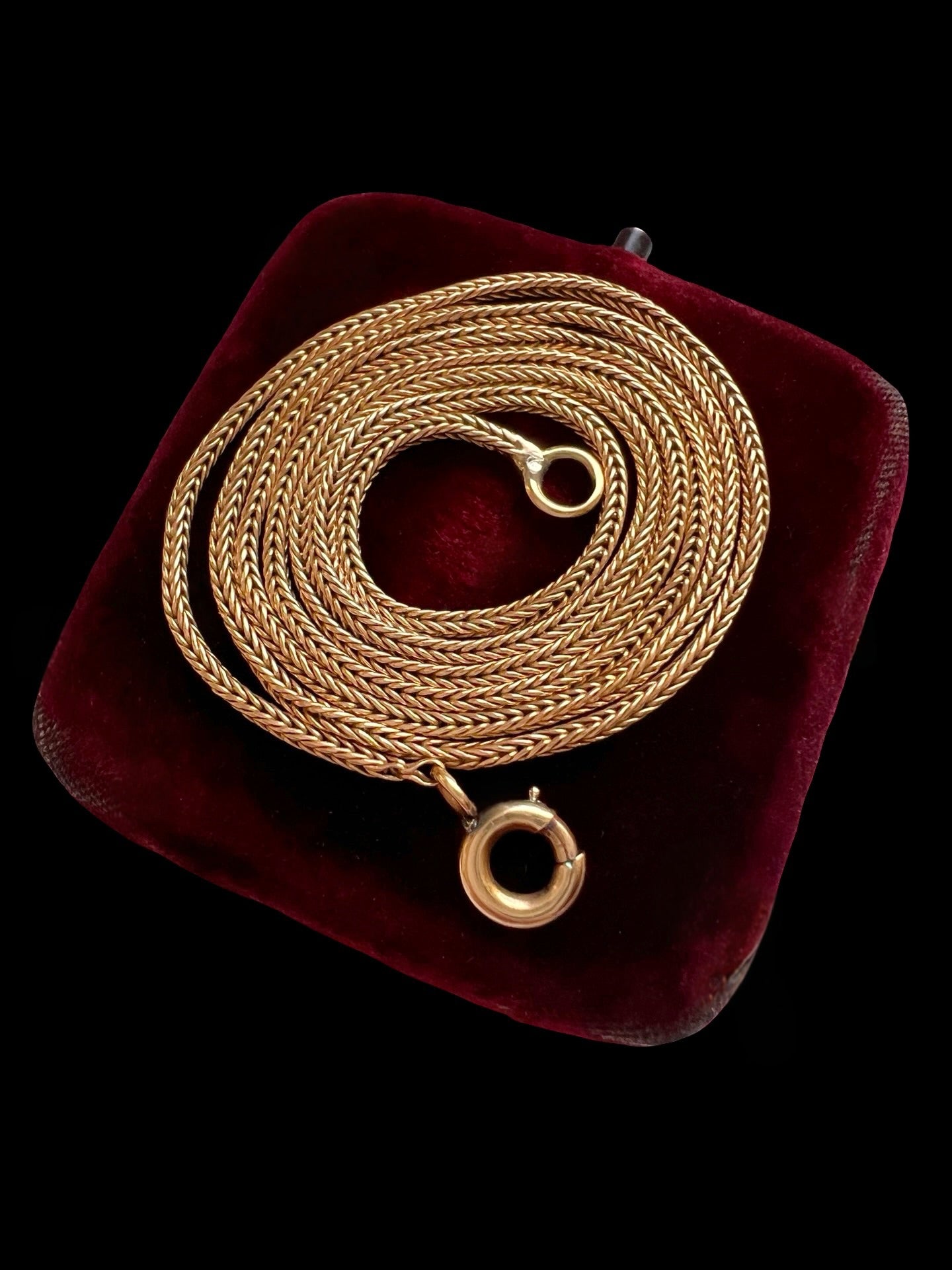 19TH CENTURY 18CT GOLD FINE FOXTAIL CHAIN – The Old Cut