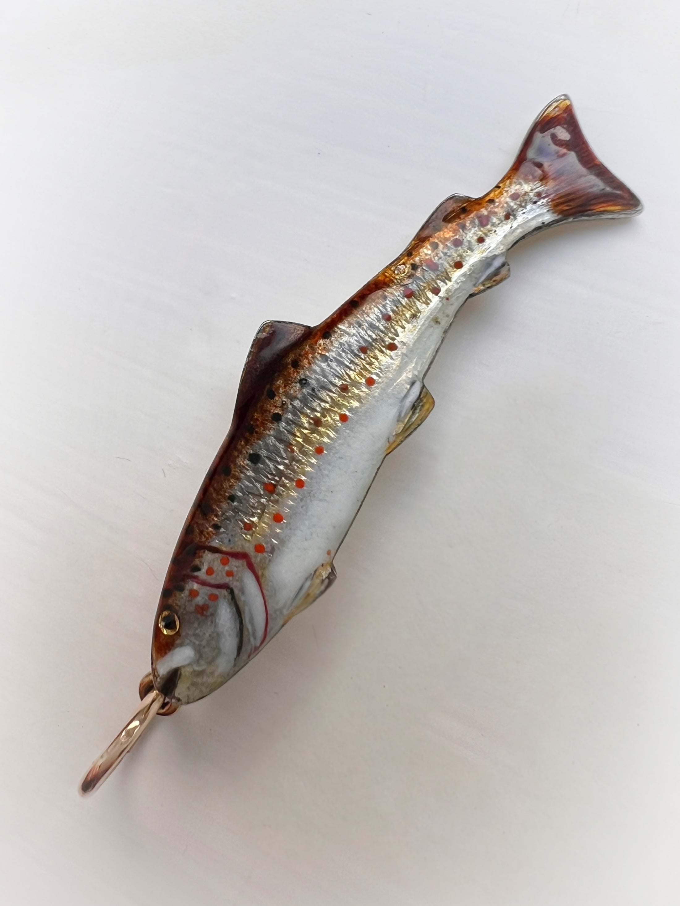 VICTORIAN ENAMEL FISH PENDANT – The Old Cut