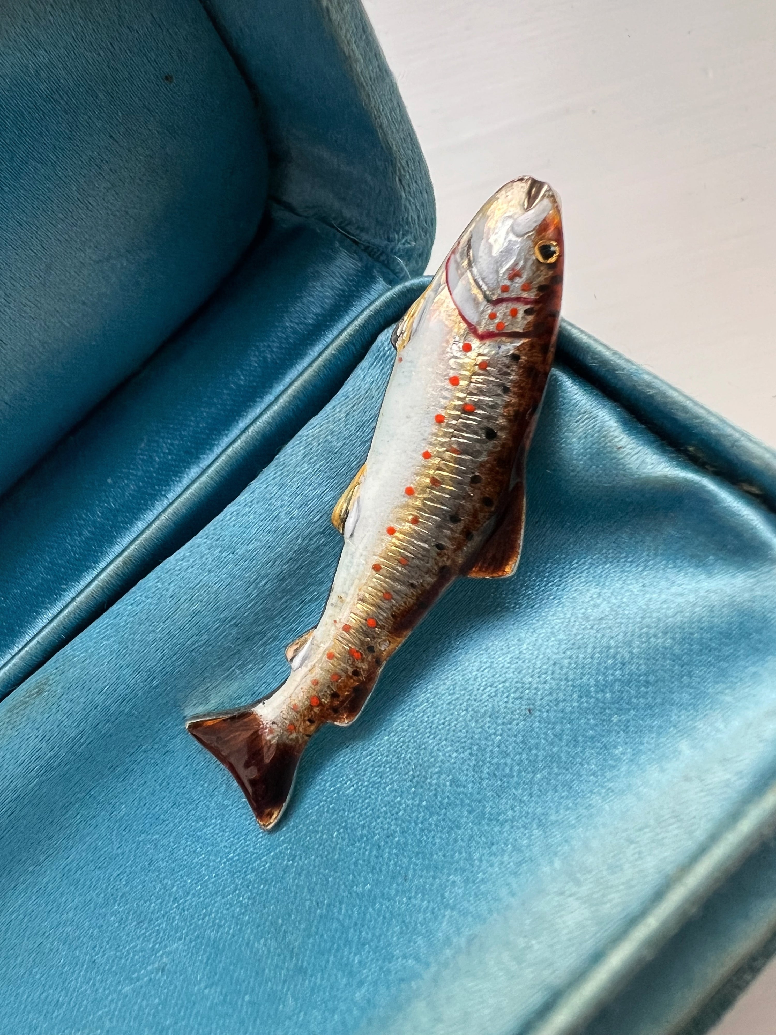 VICTORIAN ENAMEL FISH PENDANT – The Old Cut