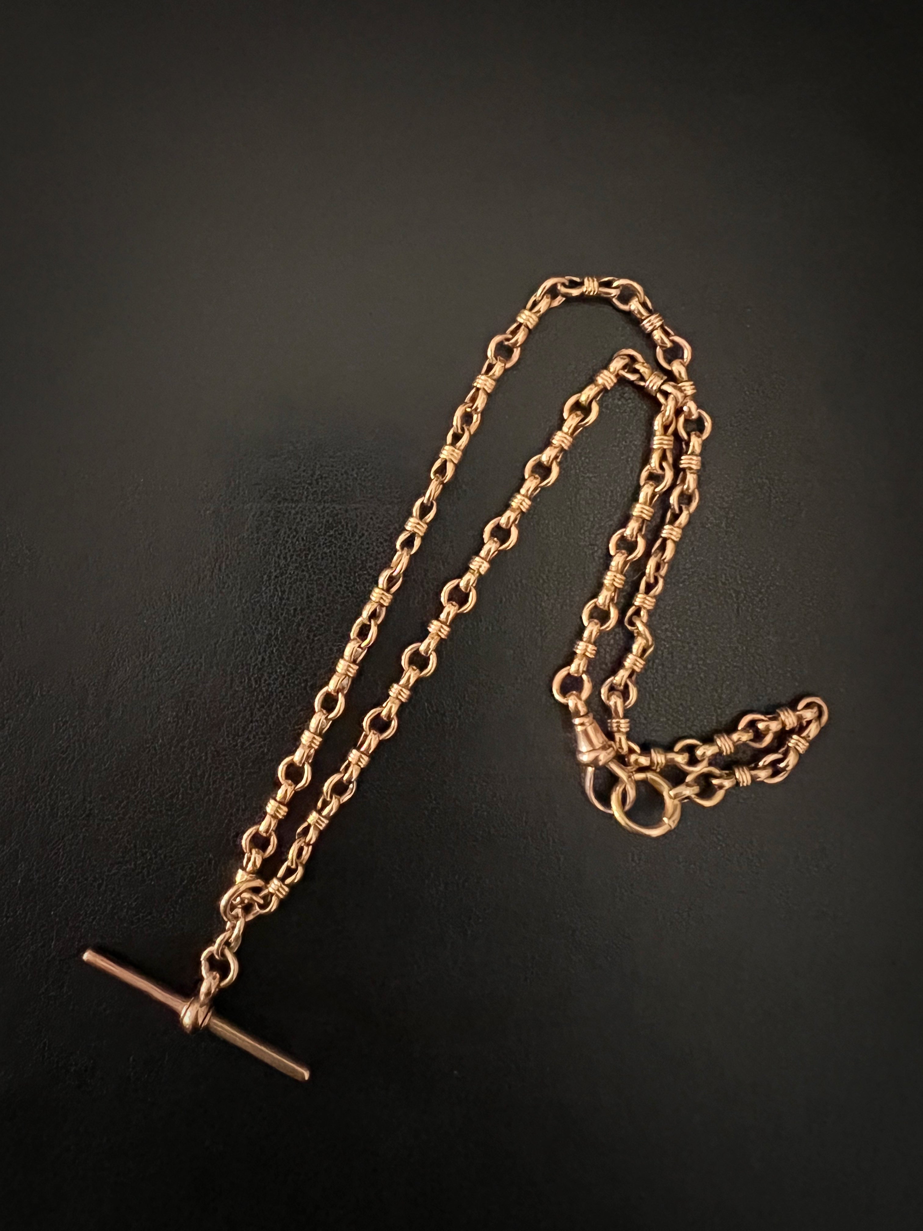 VICTORIAN 15CT GOLD T-BAR CHAIN – The Old Cut
